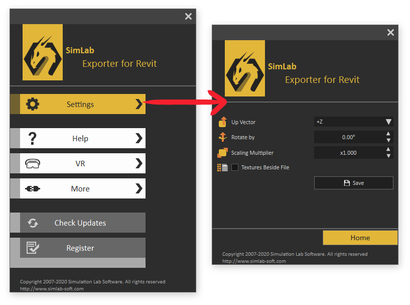 Simlab 3D Plugins - Collada exporter for Revit